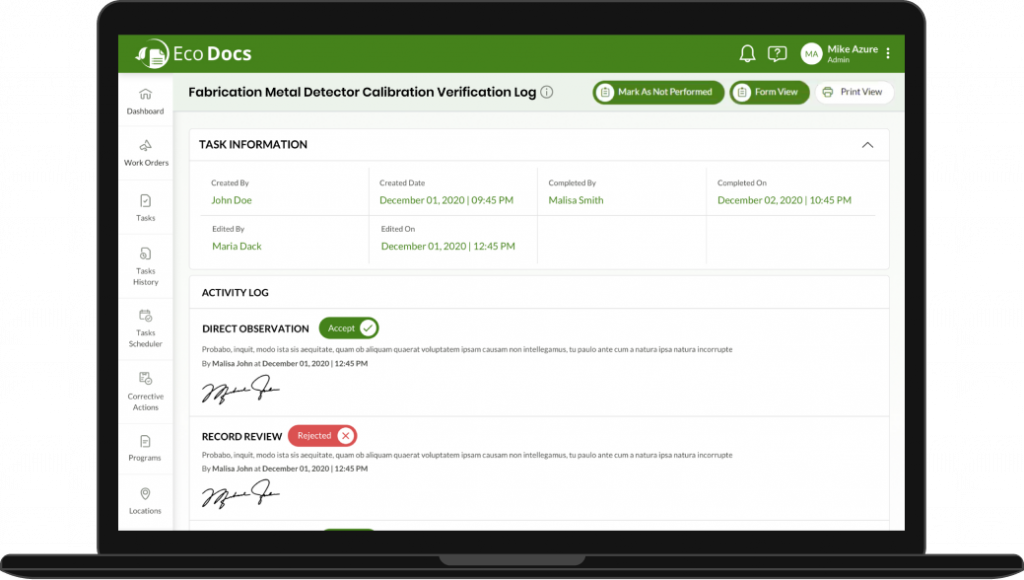 Automated FSIS Compliance Management Software Solution