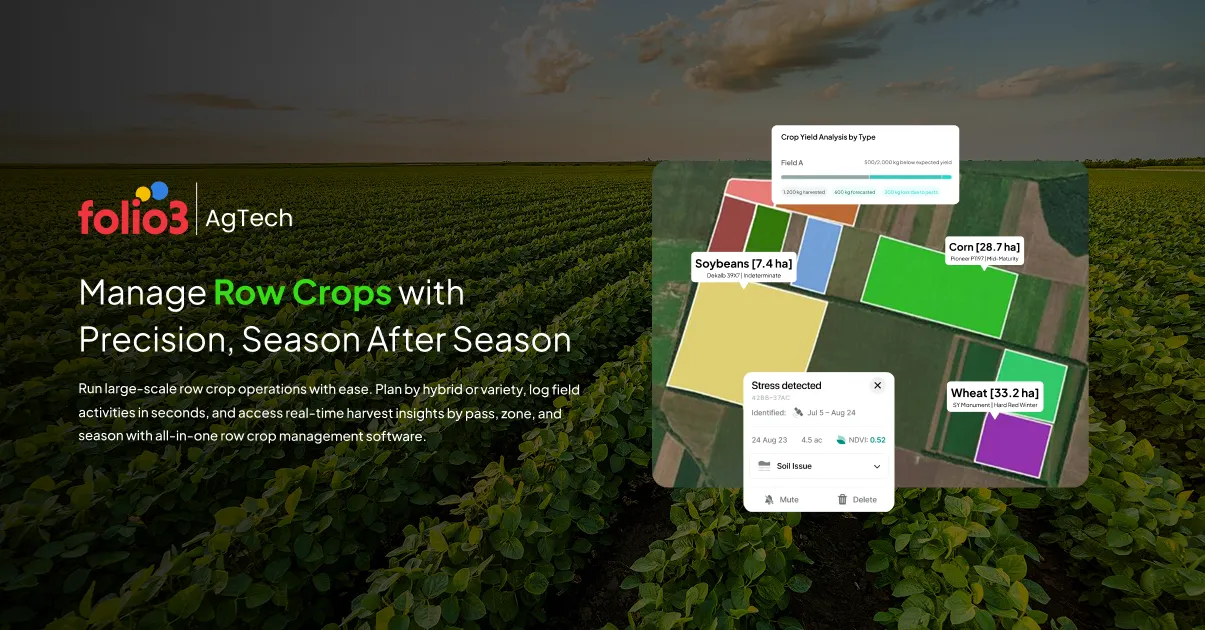 Plan, Track & Analyze with Row Crops Management Software