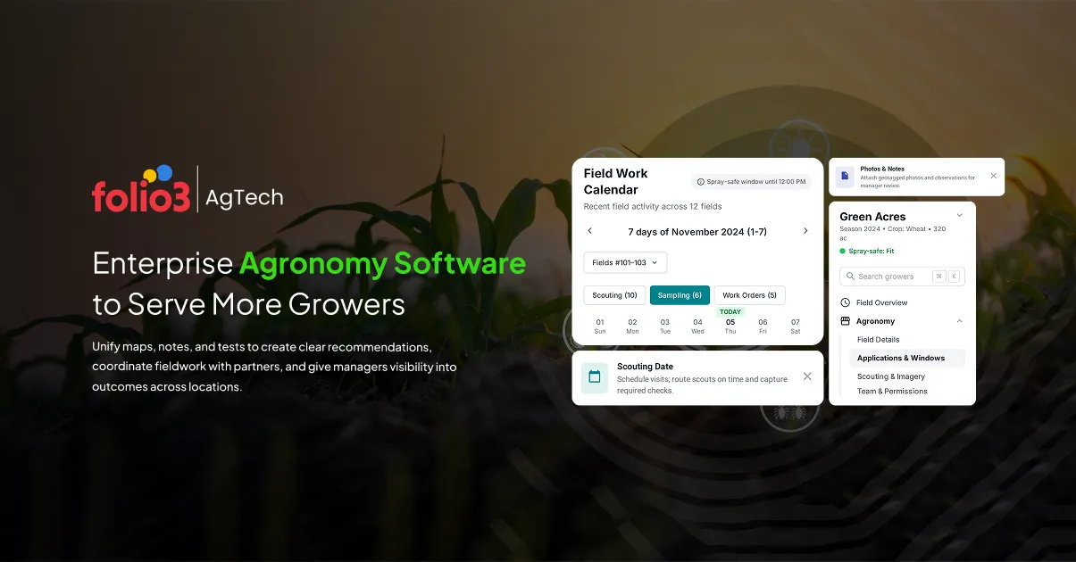 Agronomy Management Software for Scalable Farm Operations